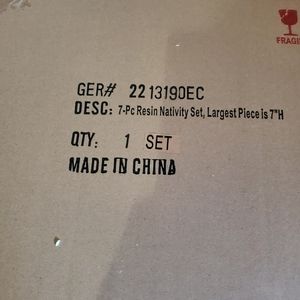 Gerson Company | Holiday | The Gerson Company Holiday Nativity Manger Scene Set Figurines 7 ...